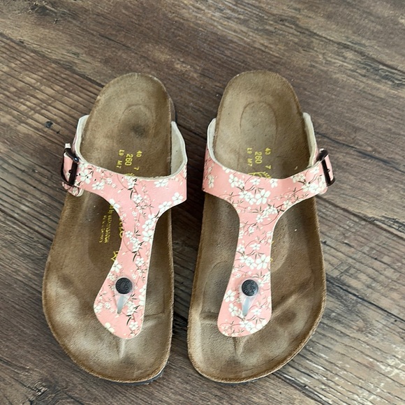 Papillio | Shoes | Papillio Pink Floral Sandals Size 4 | Poshmark